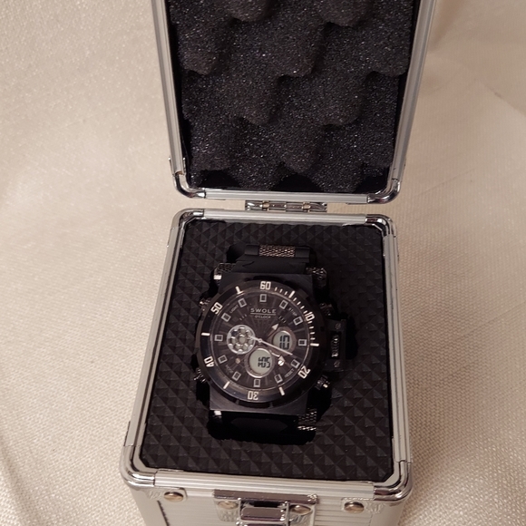 Swole O'Clock | Accessories | Womans Watch Black Heavyduty Fitness ...